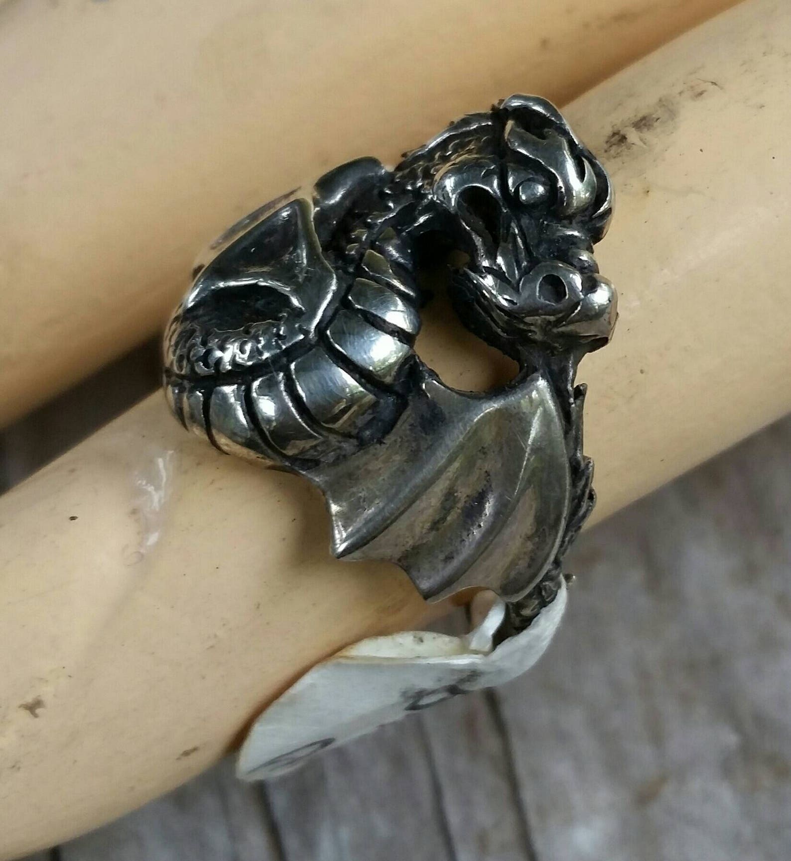 Dragon Ring,sterling Silver, Fantasy,mythical,steampunk, Gothic,punk ...