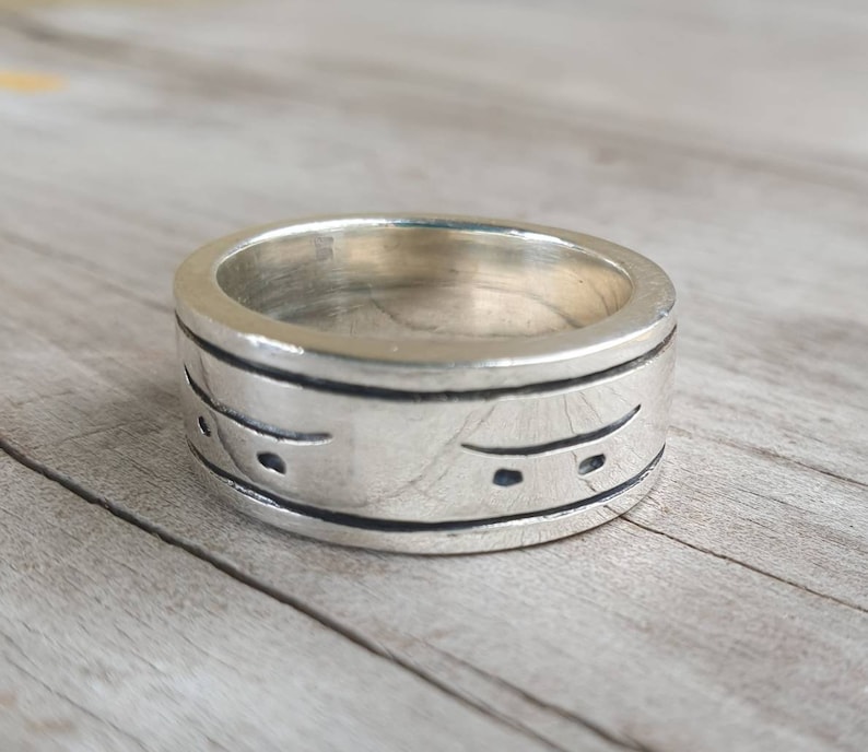 Skater ringsterling silver skate board rider ringskater | Etsy