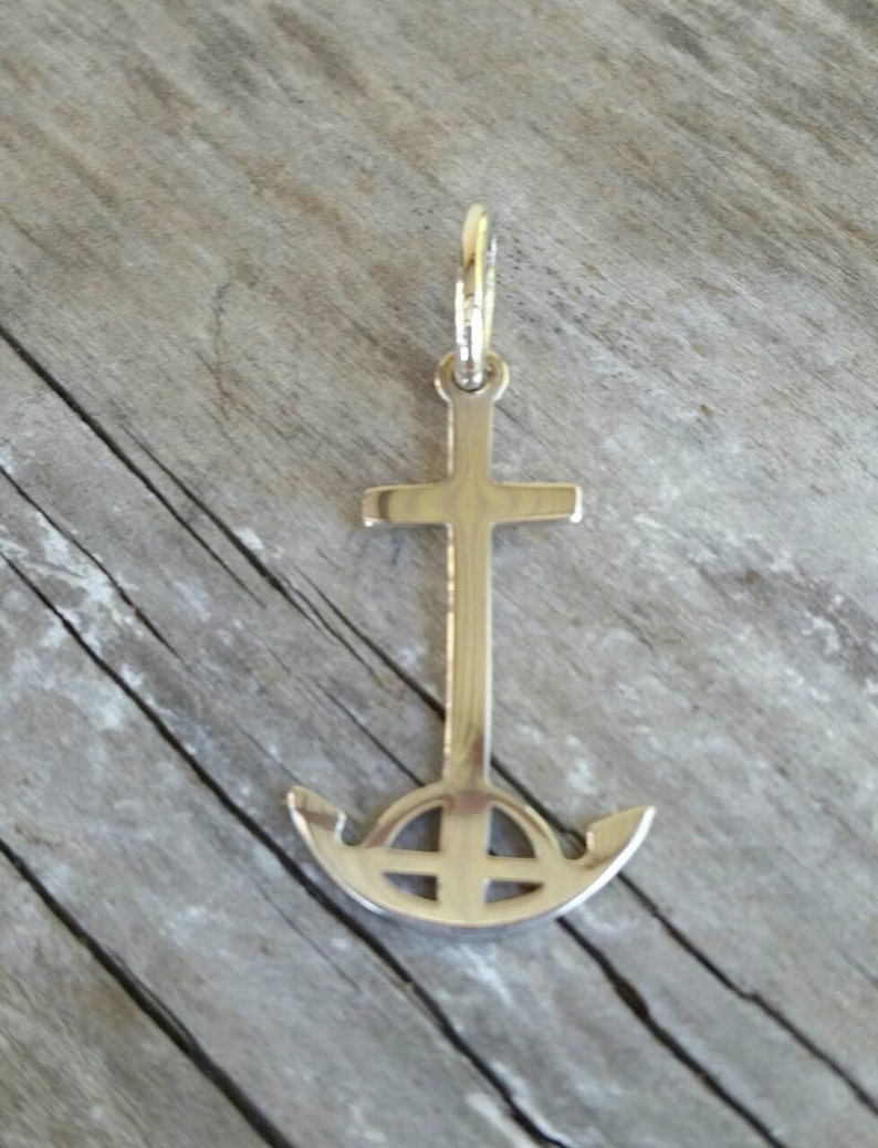 Anchor Pendant,anchor Cross,nautical, Sailor,rockabilly,sterling Silver ...