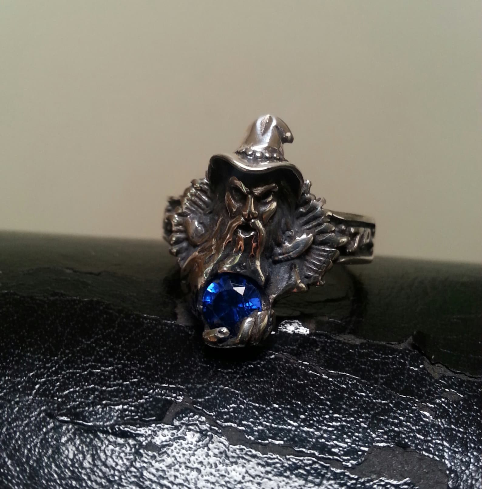 Wizard Ring Sterling Silver Labradorite Magic Fantasy Mythical - Etsy