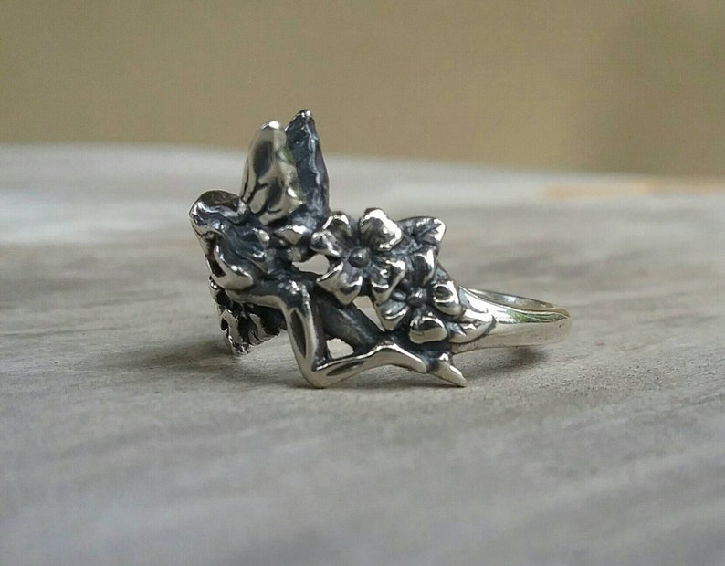 Small Fairy Ring Pixiewoodlandnew Age Fantasy Sterling - Etsy