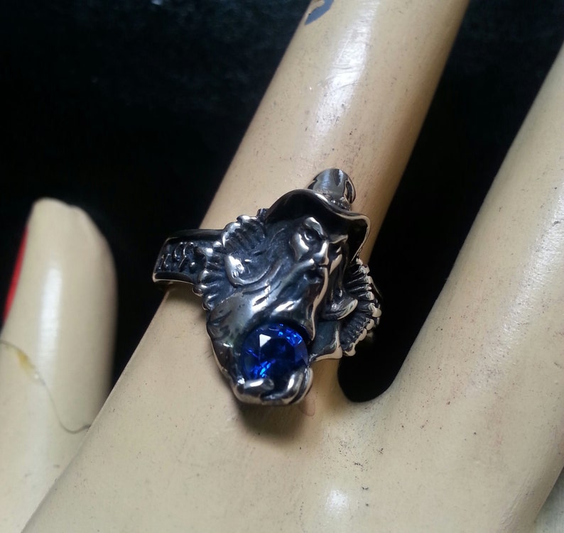 Wizard ring sterling amethyst silver magic fantasy mythical | Etsy