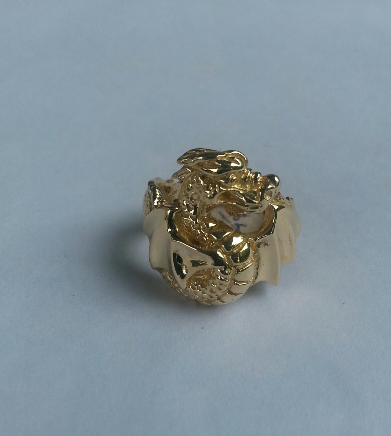 Gold Dragon Ring9ct Goldmade TO Orderfantasyhandmade - Etsy