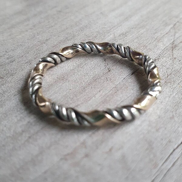 Gold Twisted Ring - Etsy