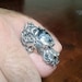Dragon Ring,obsidian Snowflake,sterling Silver,geiger,steampunk ...