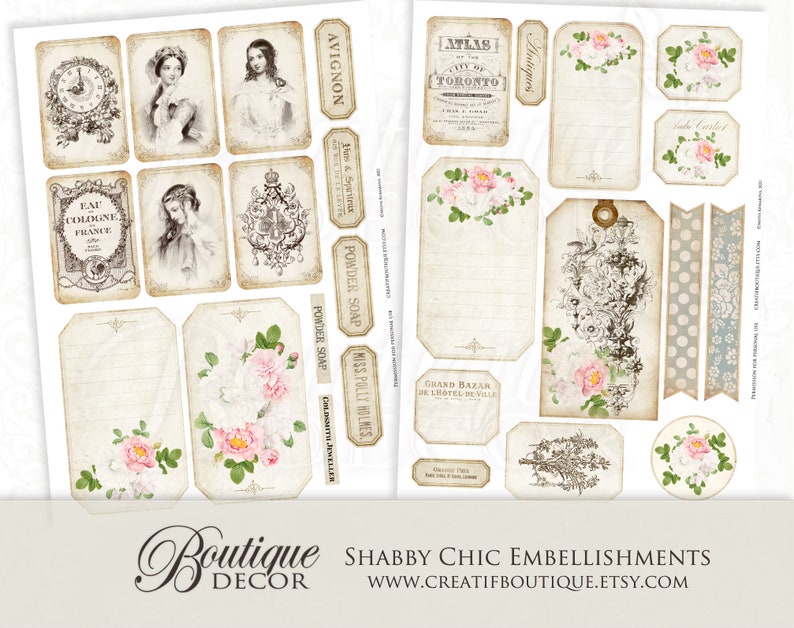 Fairy Tale Ephemera Kit. Tags Labels Embellishments. - Etsy
