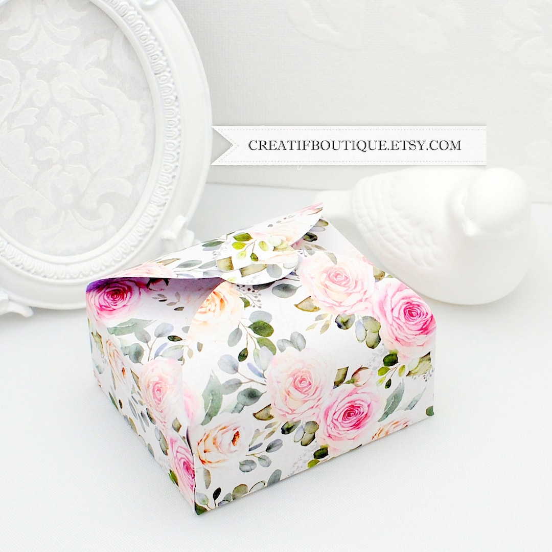 Favor Box Printable Template. Digital Collage Sheet. Instant Download ...