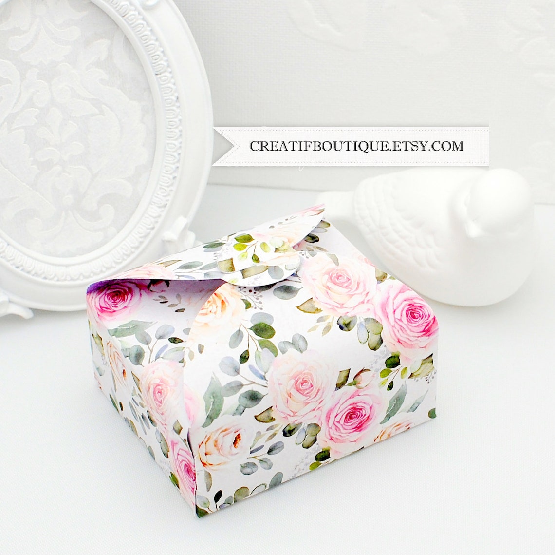 Favor Box Printable Template. Digital Collage Sheet. Instant - Etsy