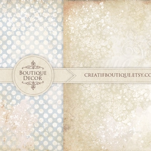 Vintage Bouquet Digital Paper. A4 Landscape Mode. Set of 5. Floral ...