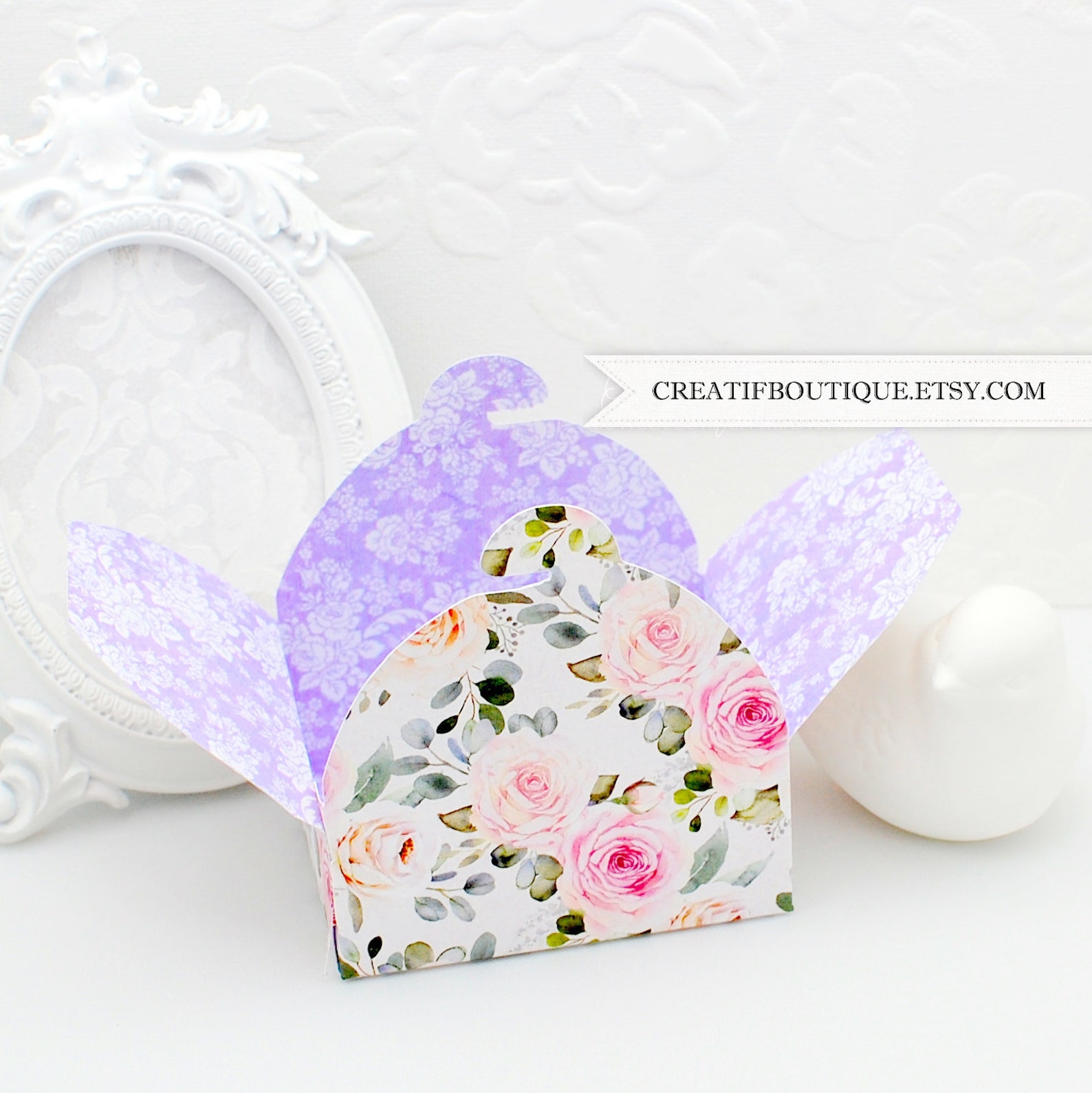 Favor Box Printable Template. Digital Collage Sheet. Instant - Etsy