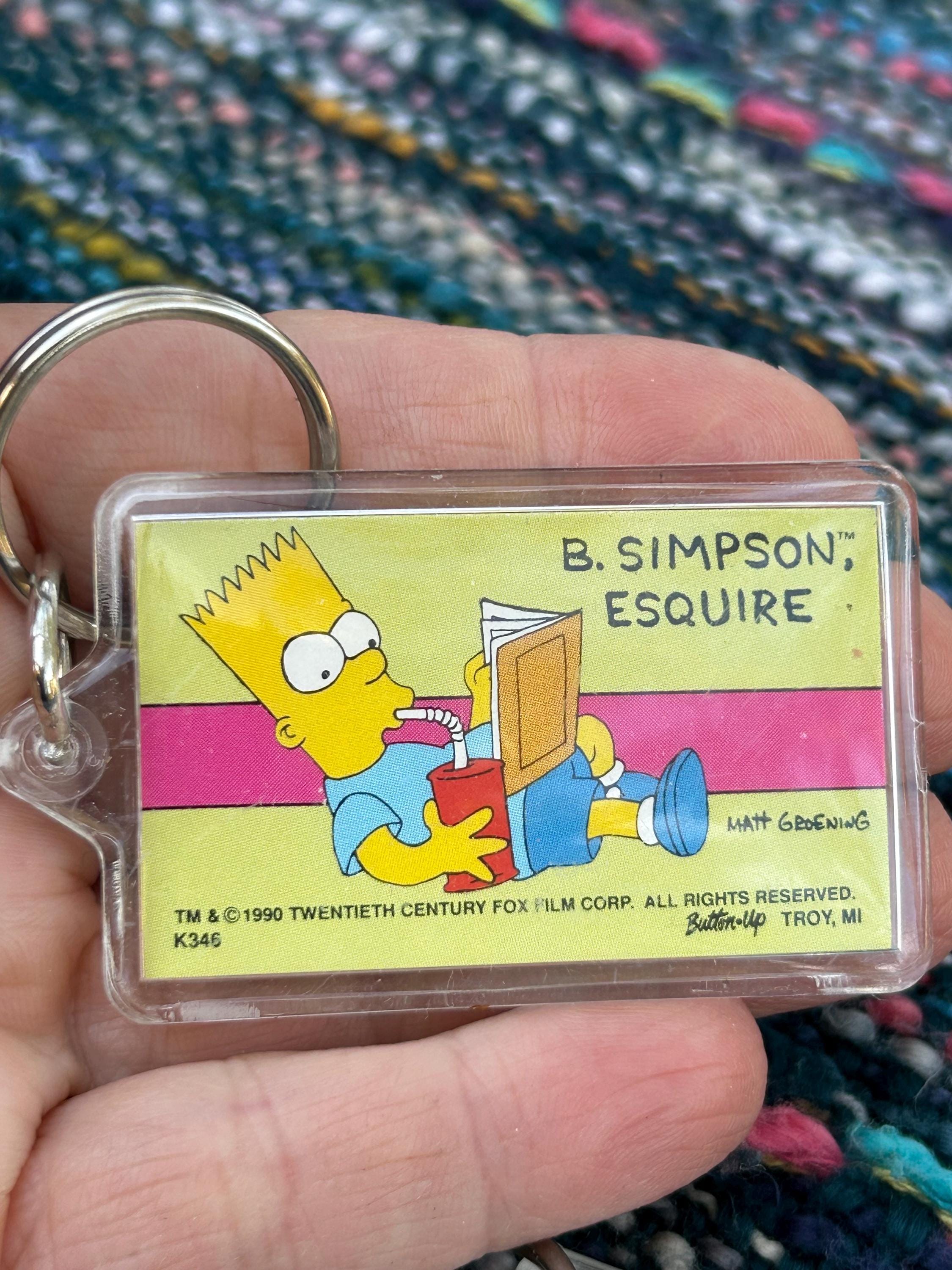 The Simpsons 1989 & 1990 Collector Key Chains | Bart , Homer, Simpsons ...