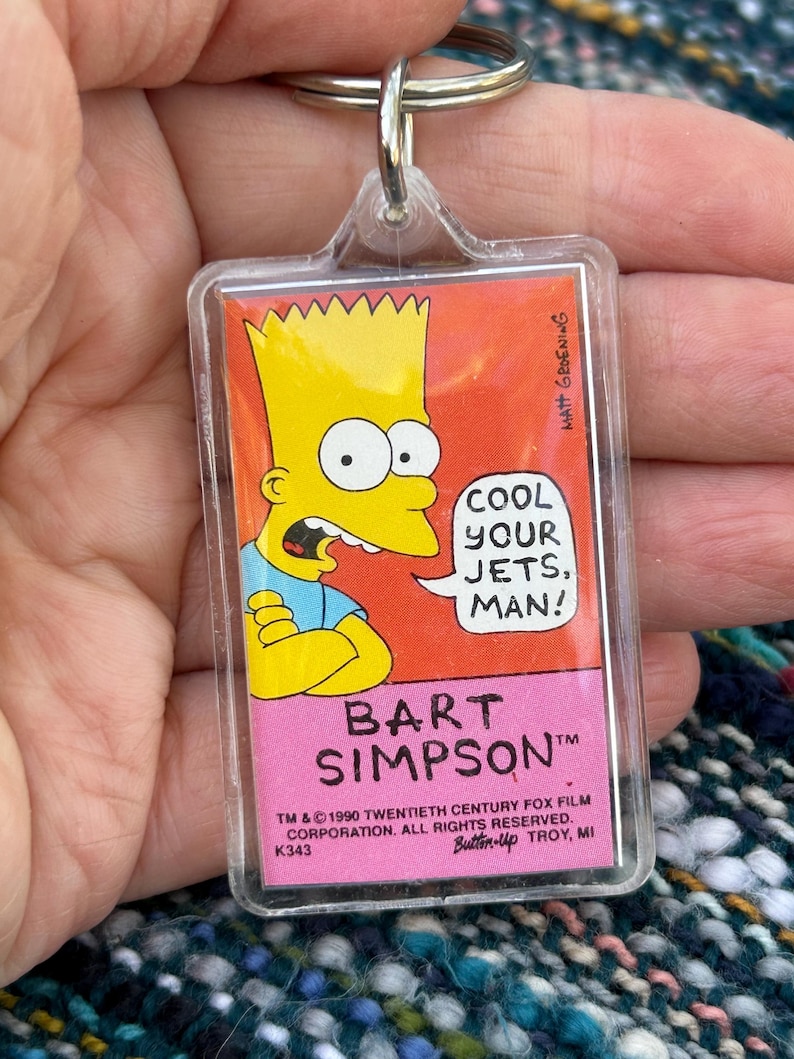 The Simpsons 1989 & 1990 Collector Key Chains | Bart , Homer, Simpsons ...