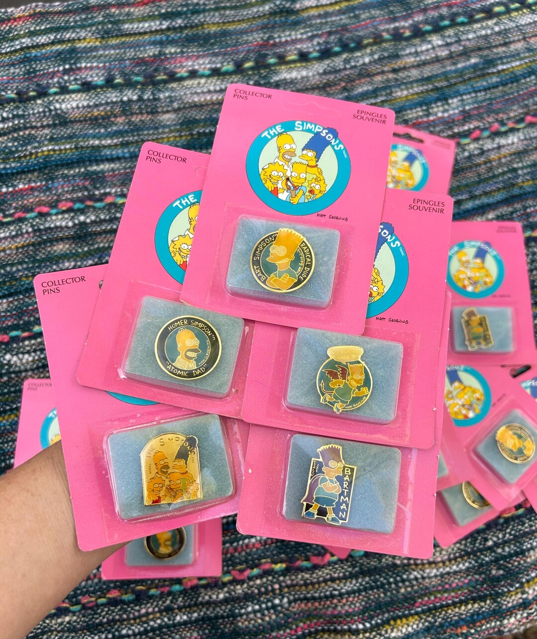 The Simpsons Collector Pins 1990 | Matt Groeing | Brand New Vintage - Etsy