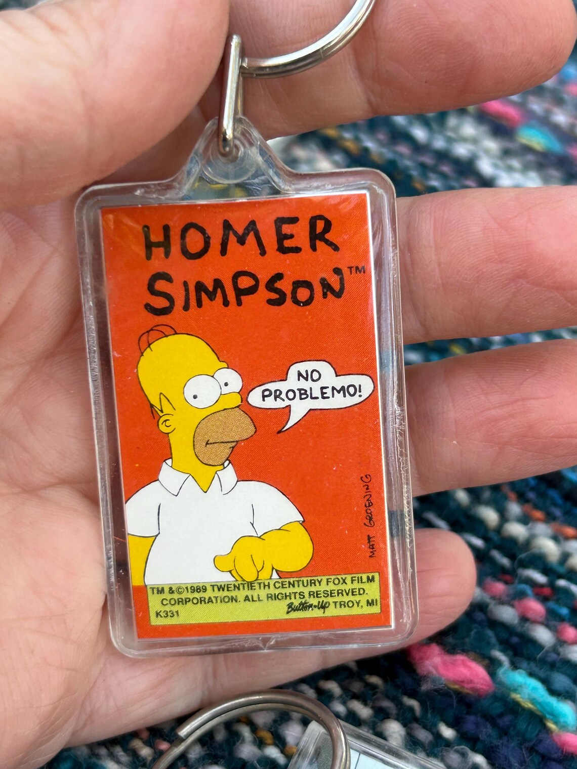 The Simpsons 1989 & 1990 Collector Key Chains | Bart , Homer, Simpsons ...