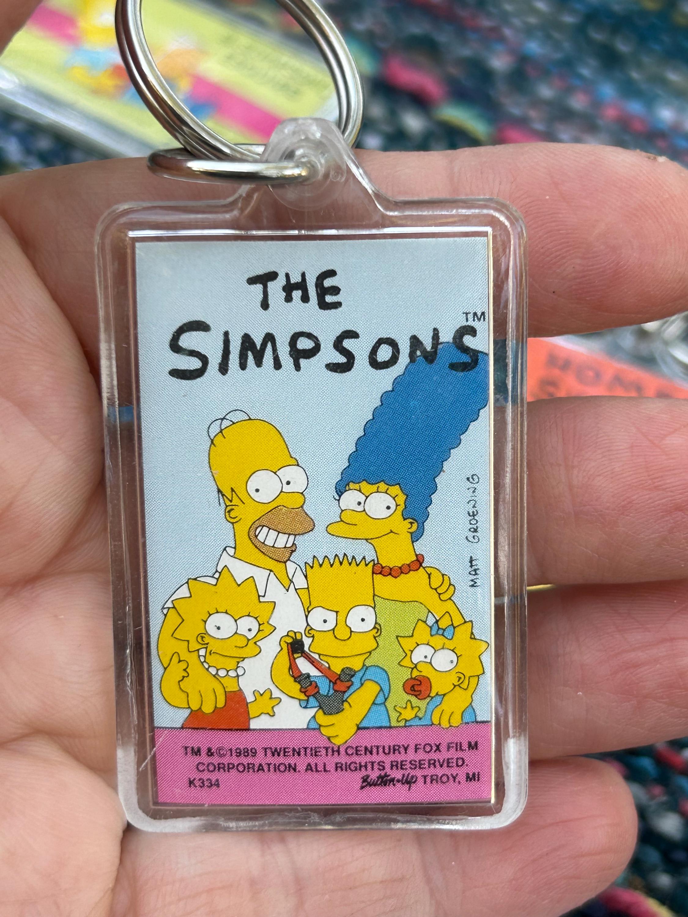 The Simpsons 1989 & 1990 Collector Key Chains | Bart , Homer, Simpsons ...