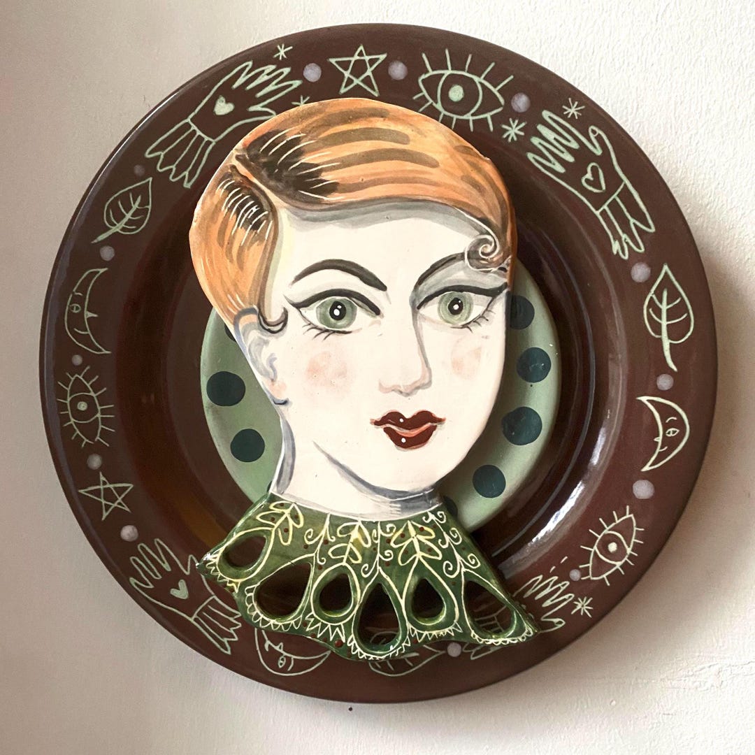 Octavia by Ciara Veronica Dunne Hand Painted Fully Glazed Original ...