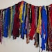 Bohemian Garland, Gypsy Garland, Party Garland, Hippy Garland, Frayed ...