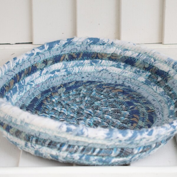 Coiled Fabric Basket - Etsy