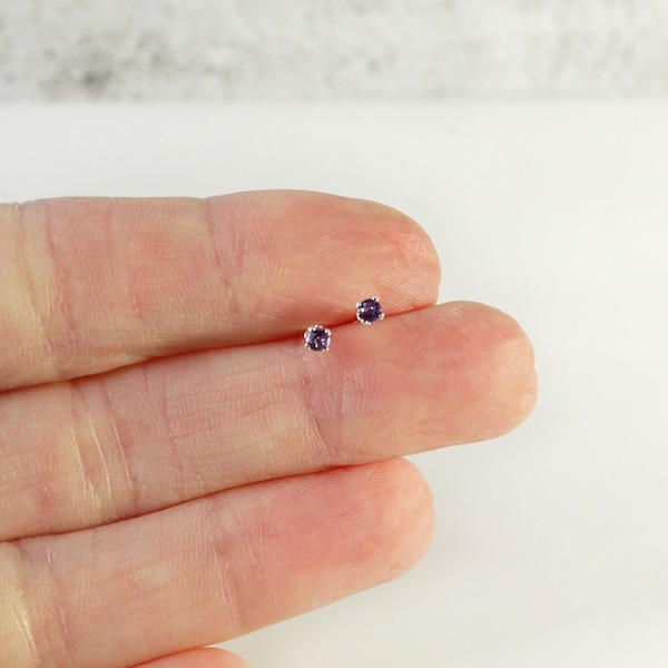 2mm Stud Earrings - Etsy