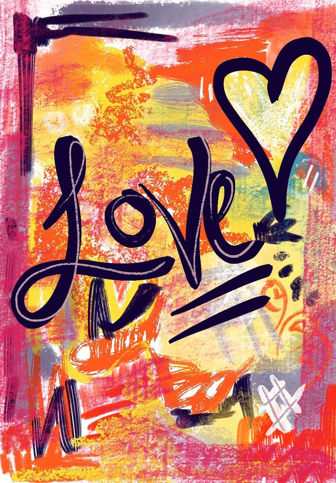 Love Graffiti Art Print - Etsy