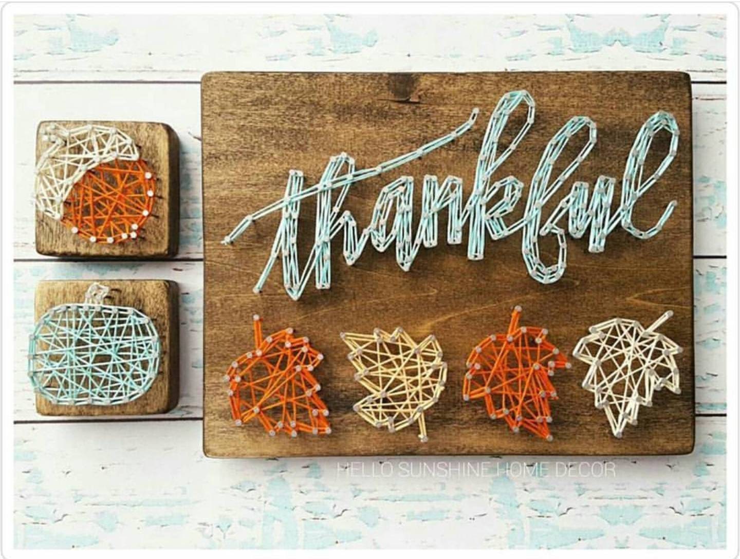 Thankful String Art | Etsy