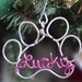 Dog Paw Wire Ornament - Handcrafted Wiredog Paw With Pet's Name - Dog ...