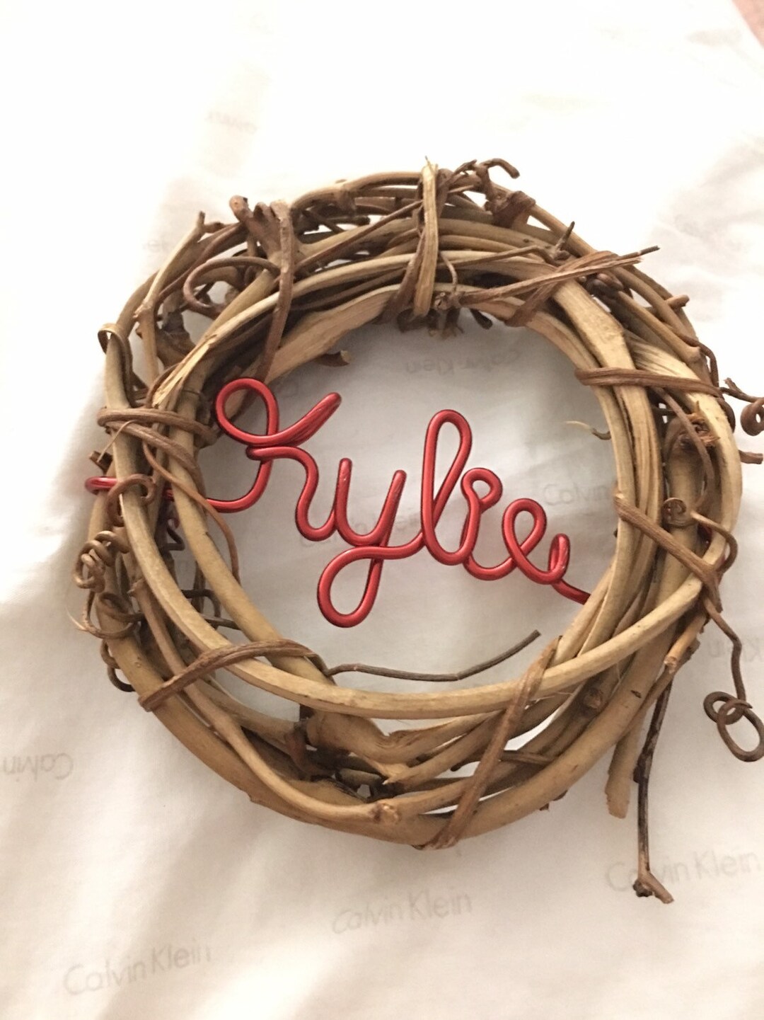 Personalized Rustic Grapevine Ornament: Handmade Child's Christmas Gift ...