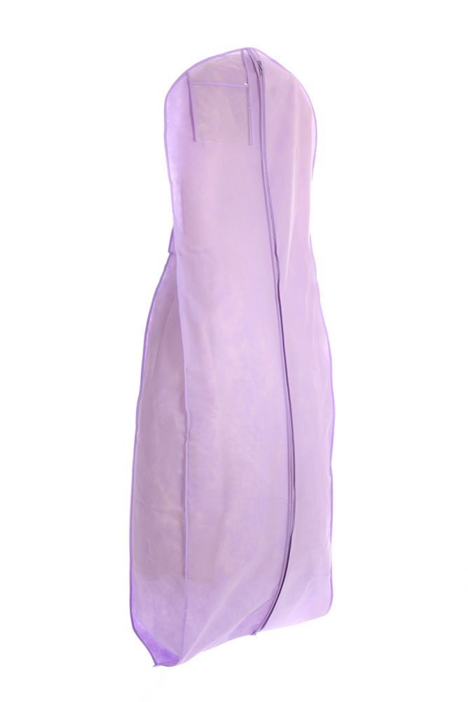 72" Breathable Wedding Gown Dress Garment Cover Bag With Secret ...