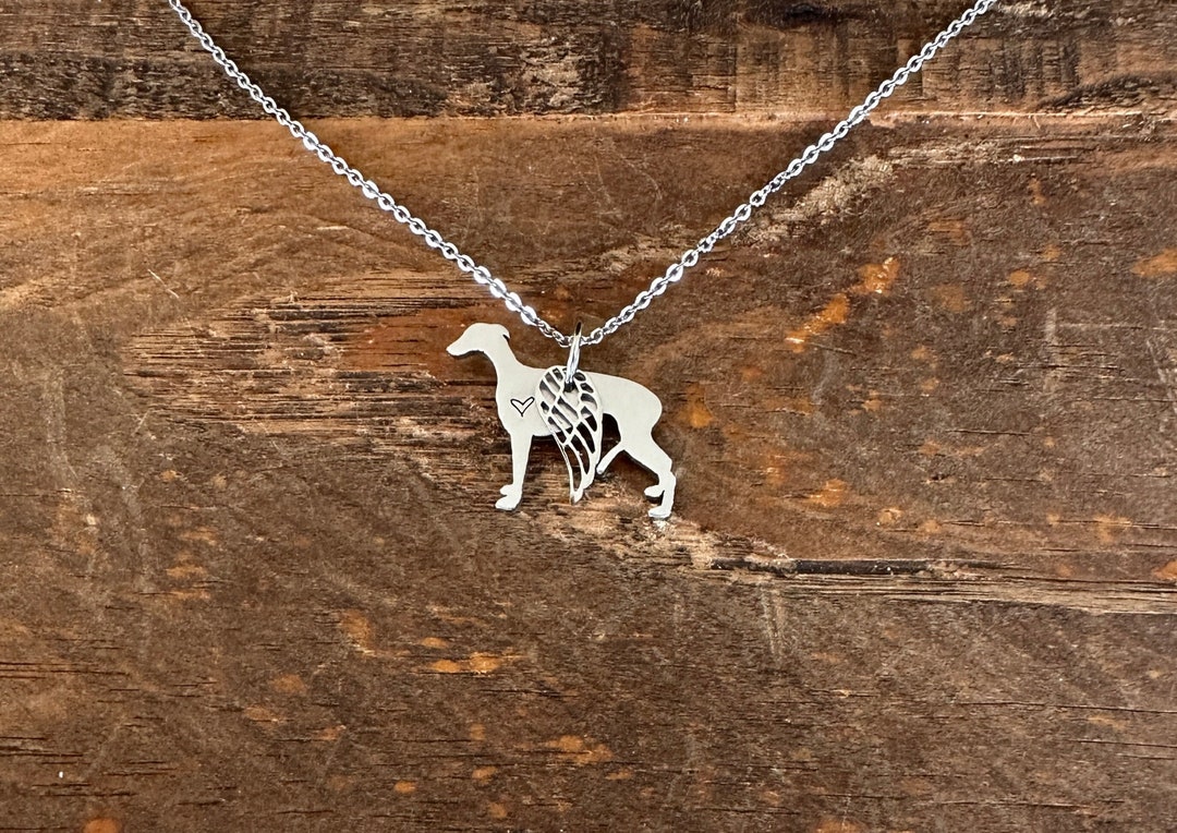 Angel Dog Necklace Whippet - Etsy