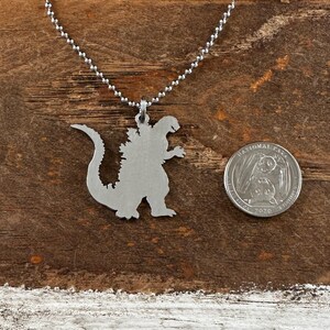 Godzilla 1954 Necklace Smooth Texture Pendant Movie Monsters Fan Lover ...