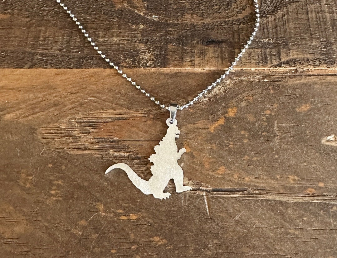 Godzilla Classic Necklace Smooth Texture Pendant Movie Monsters Fan ...