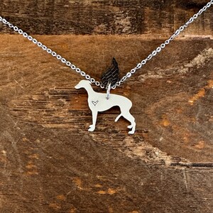 Angel Dog Necklace Whippet - Etsy