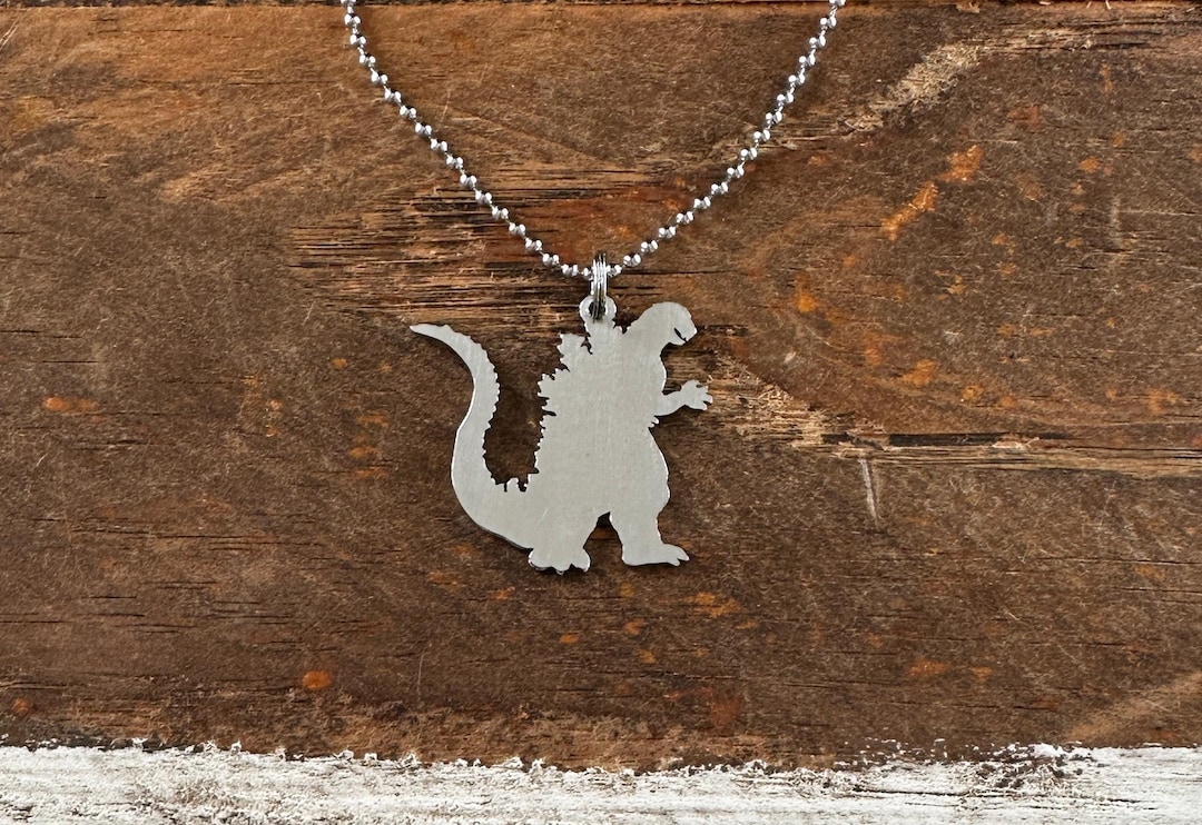 Godzilla 1954 Necklace Smooth Texture Pendant Movie Monsters Fan Lover ...