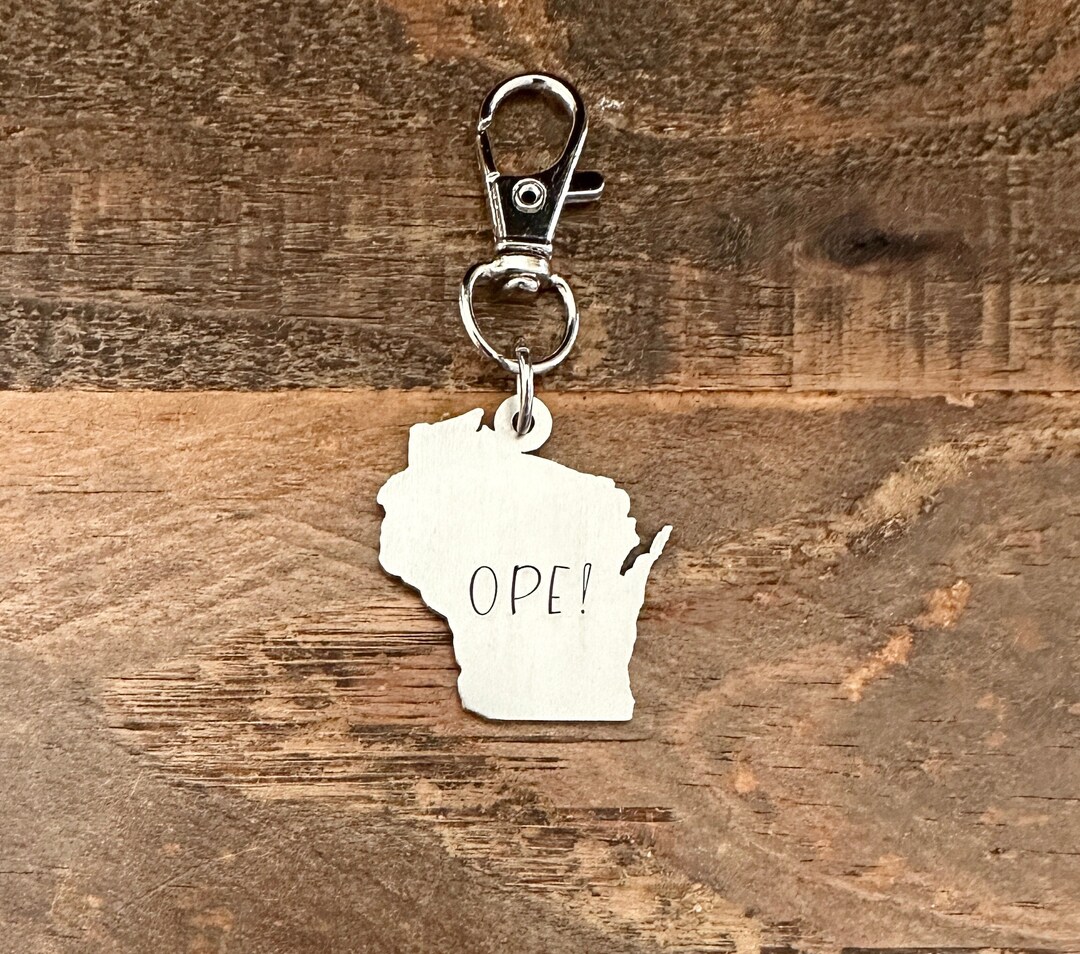 Wisconsin OPE Key Chain Hanger Decorative Bag Purse Clip - Etsy