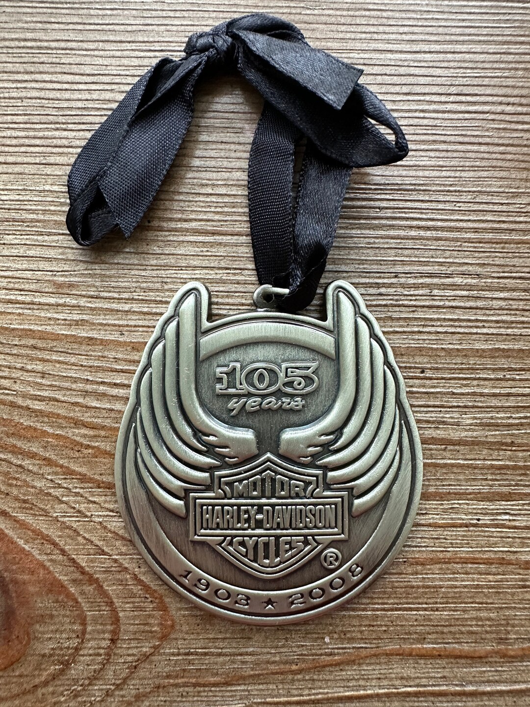 Harley Davidson Pewter Ornament 105th Anniversary Genuine Motorcycle ...