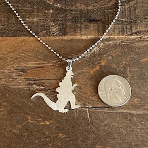 Godzilla Classic Necklace Smooth Texture Pendant Movie Monsters Fan ...