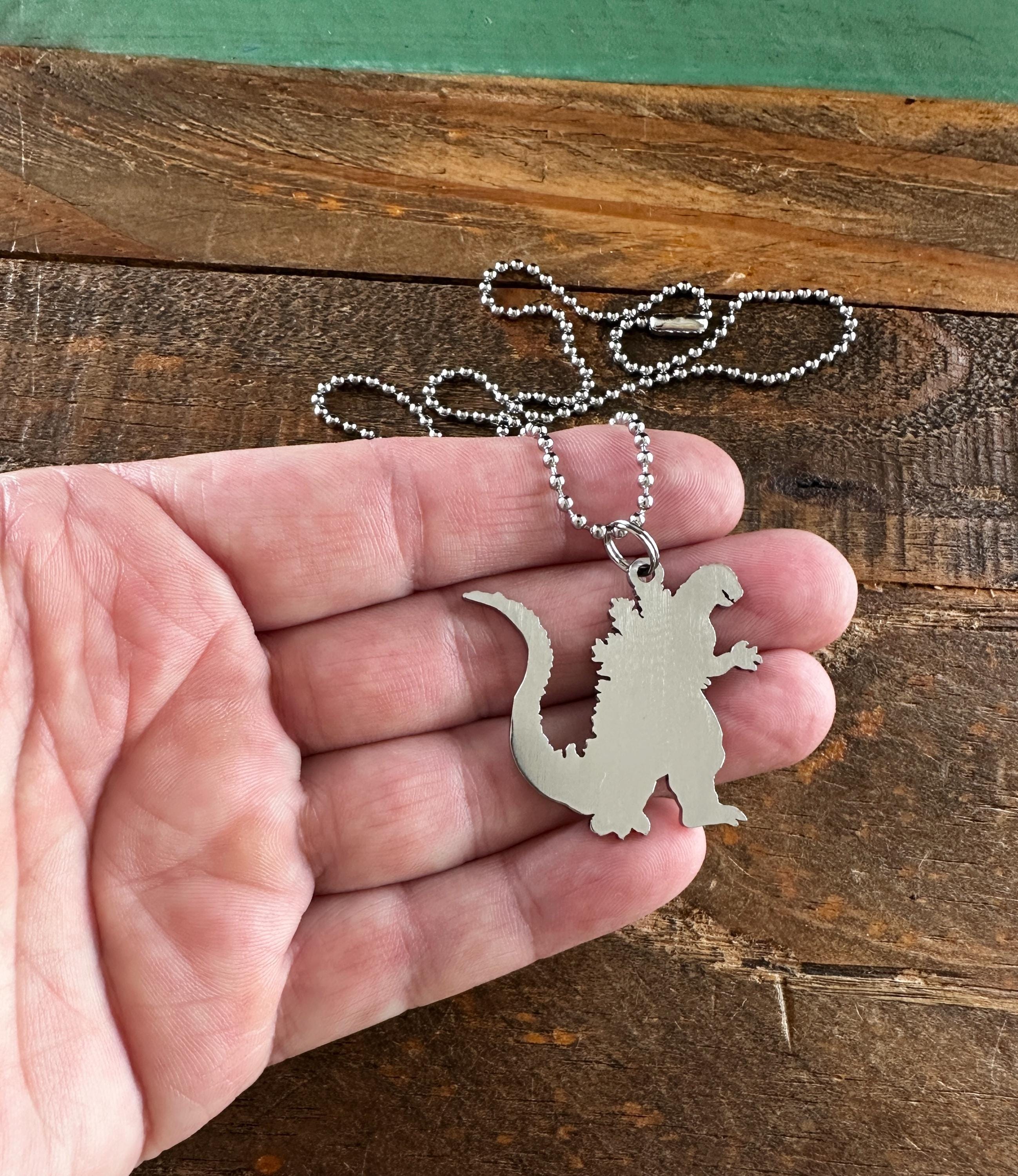 Godzilla 1954 Necklace Smooth Texture Pendant Movie Monsters Fan Lover ...