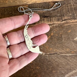 Middle Finger Hurricane Sanibel Island Necklace Florida Themed Hand ...