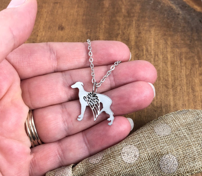 Angel Dog Necklace Whippet - Etsy