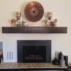 Distressed Poplar Beam Fireplace Mantel - Etsy