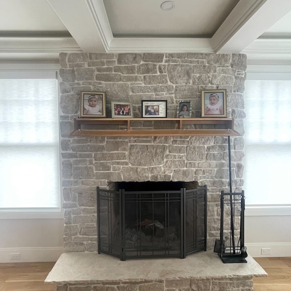 Fireplace Mantel With Hidden Storage - Etsy