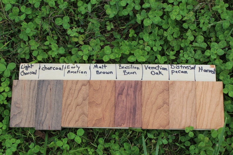 Custom Stain Samples - Etsy
