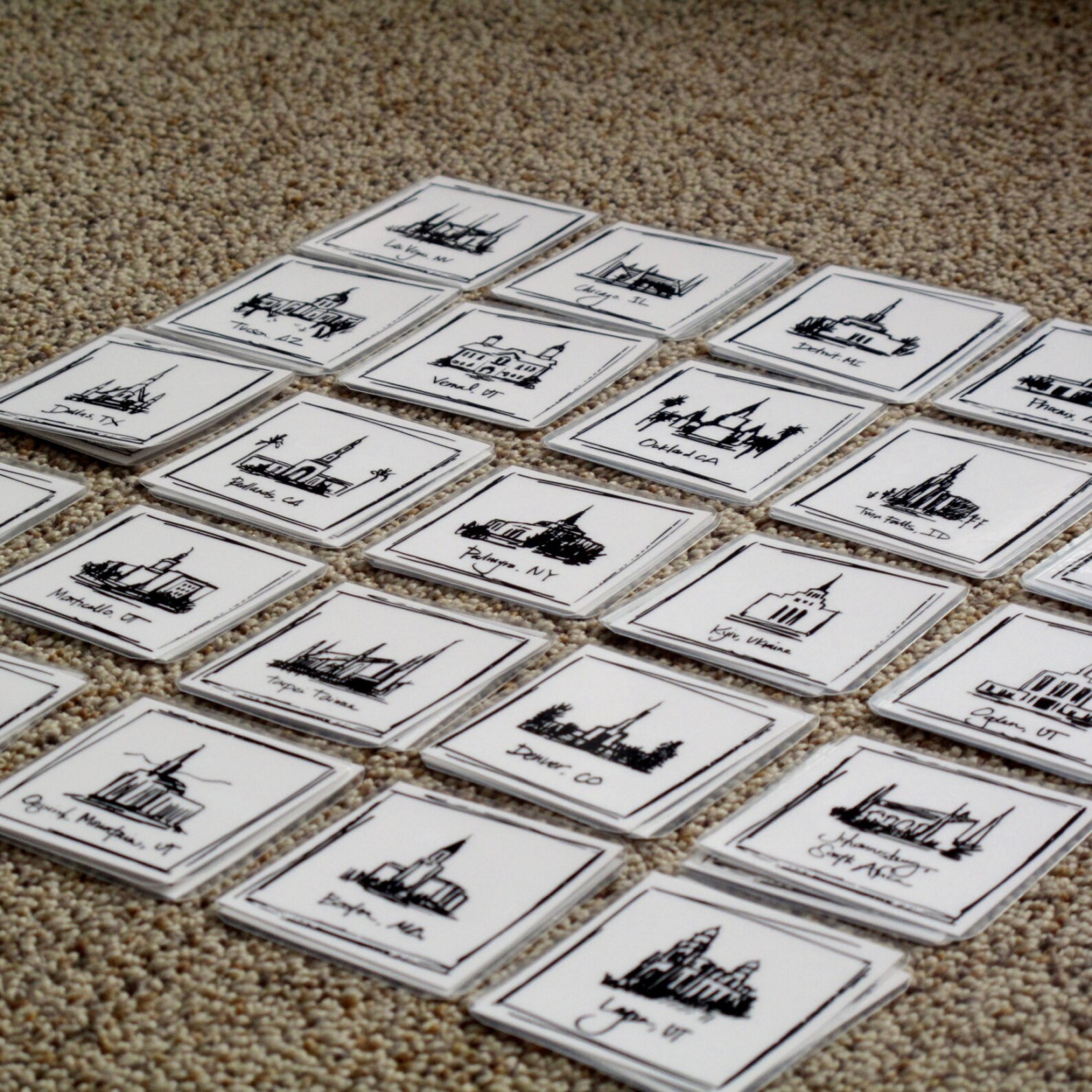 LDS Temple Memory Game, Part 2 - INSTANT DOWNLOAD - Etsy