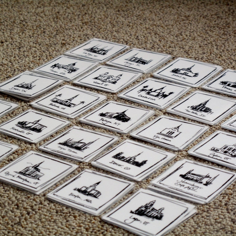 LDS Temple Memory Game, Part 2 - INSTANT DOWNLOAD - Etsy