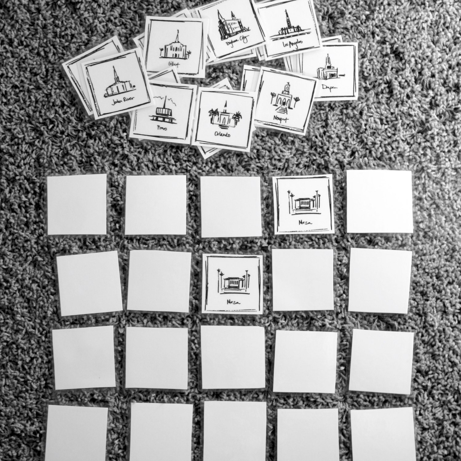 LDS Temple Memory Game, Part 1 - INSTANT DOWNLOAD - Etsy