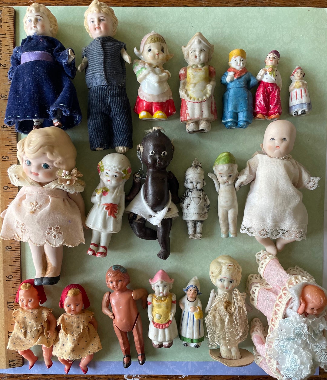 Huge Collection of Antique and Vintage Miniature Dolls - Etsy