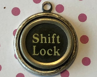 Shift Lock Antique Typewriter Key Set in Sterling Silver - Etsy