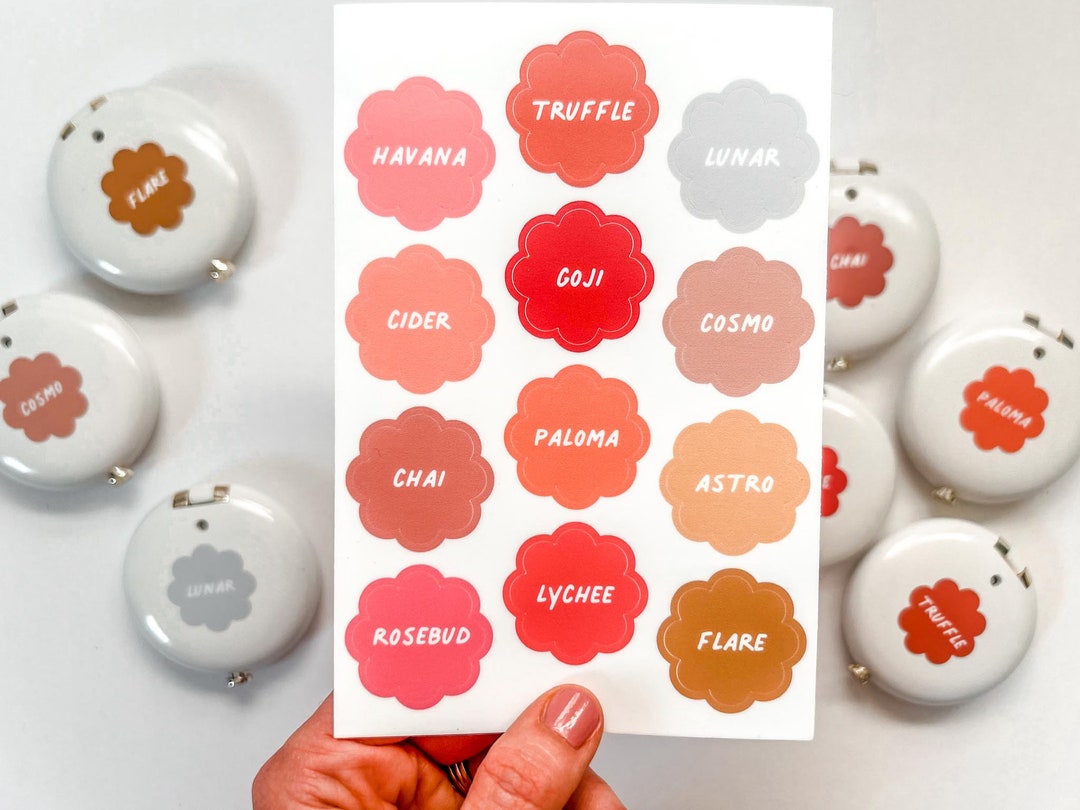 Beautycounter Cream Blush Highlighter Sticker Sheet Labels - Etsy