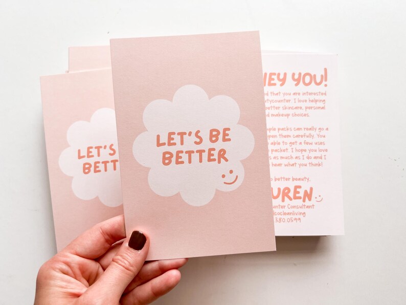 Custom Sample Card Digital Download Beautycounter - Etsy