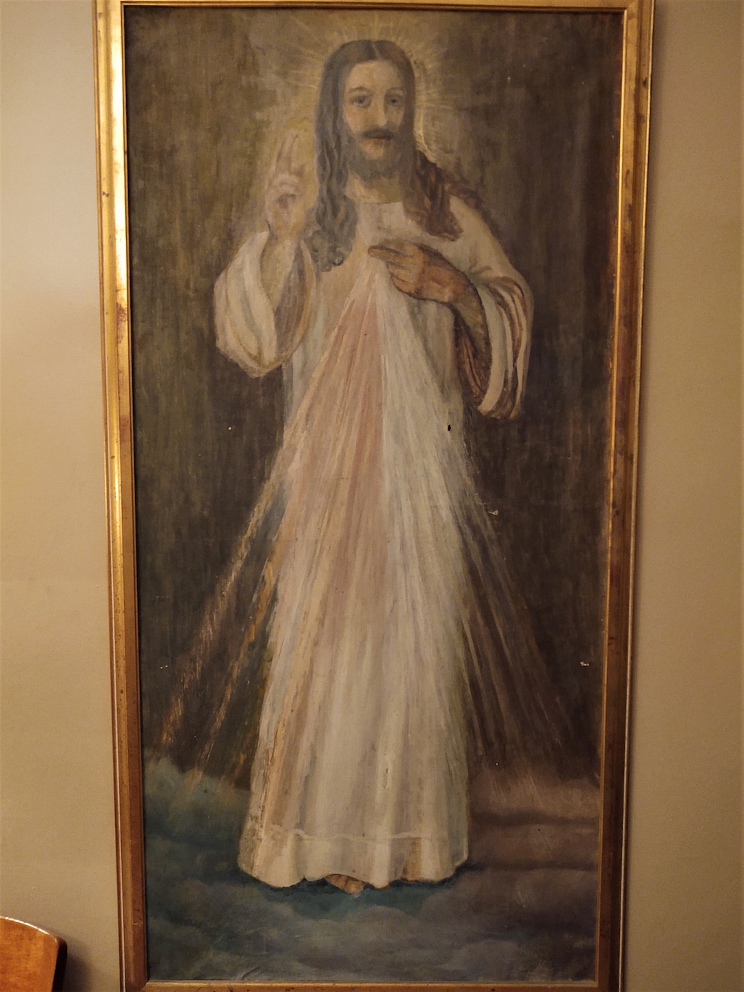 Antique hippy Jesus Painting - Etsy